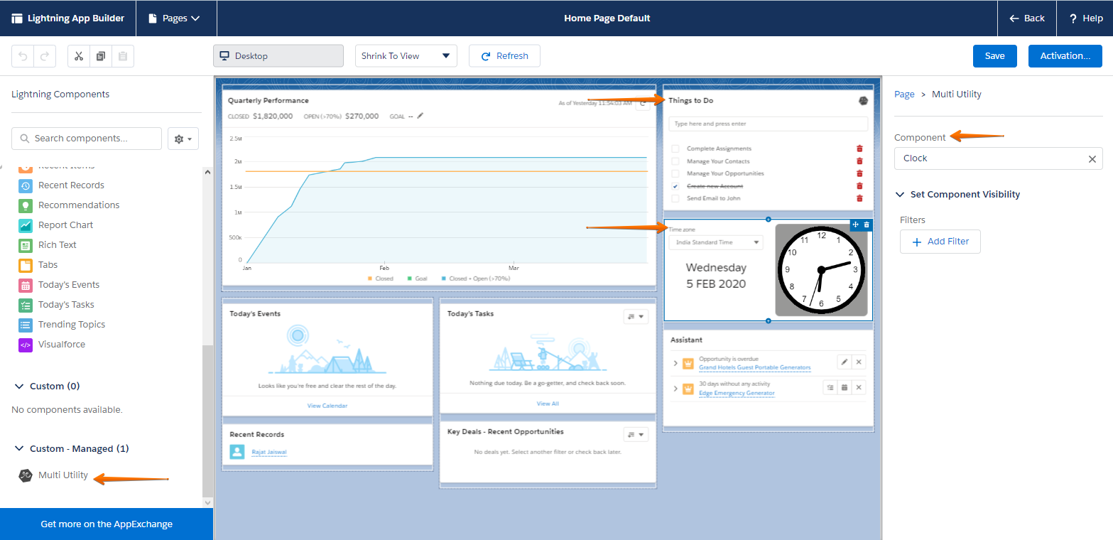 1 customize from app builder