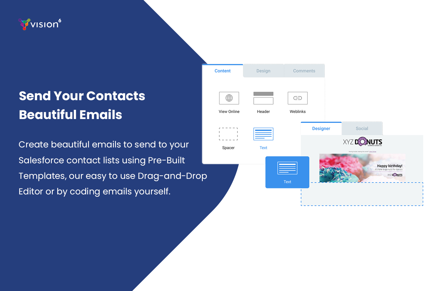 easily create beautiful emails