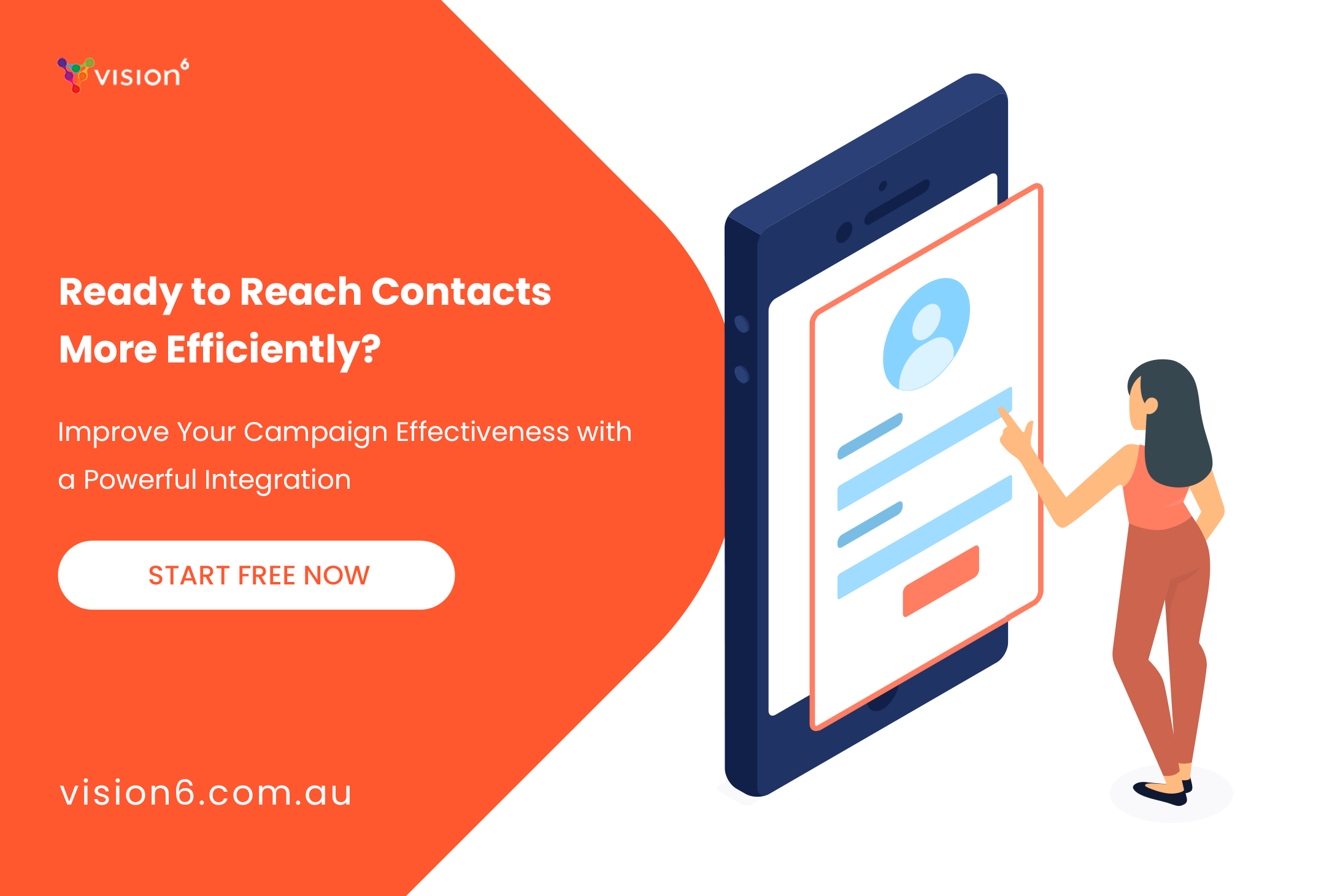 integrate salesforce with vision6 today