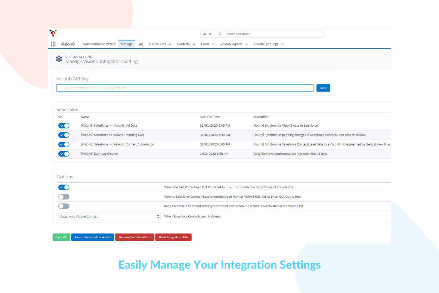integration settings overview