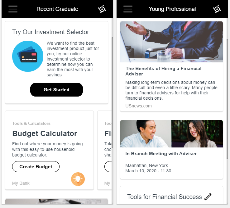 personalized contents