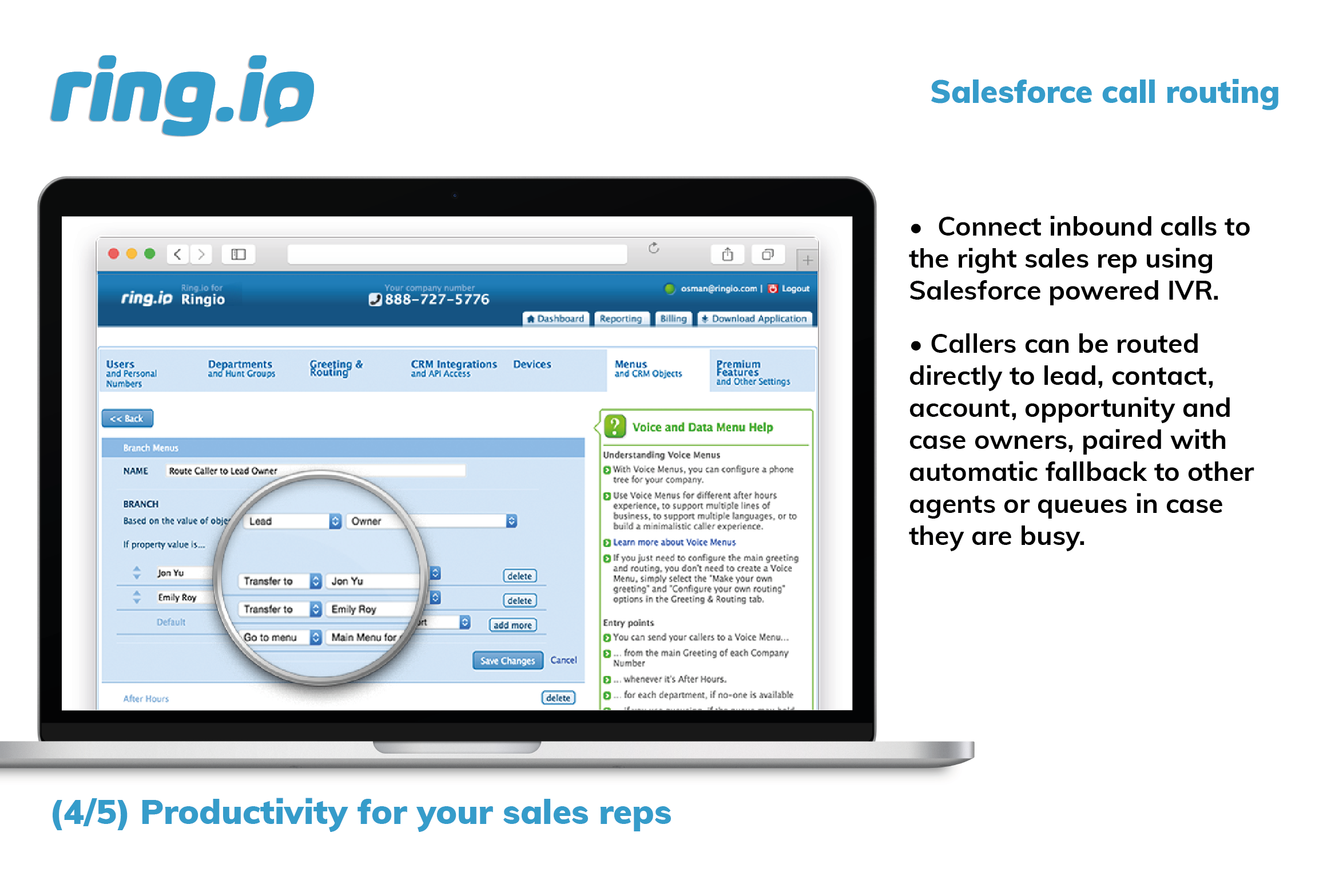 salesforce call routing