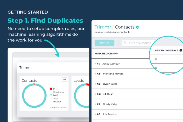 Datagroomr S Machine Learning Algorithms Find The Duplicates And Dedupes So You Don T Have To