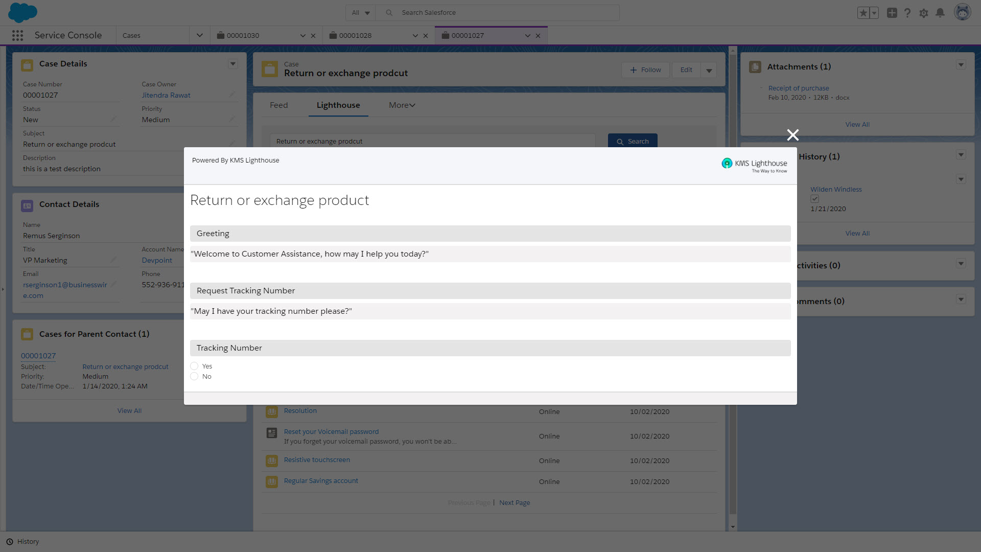kms lighthouse scenario decision tree