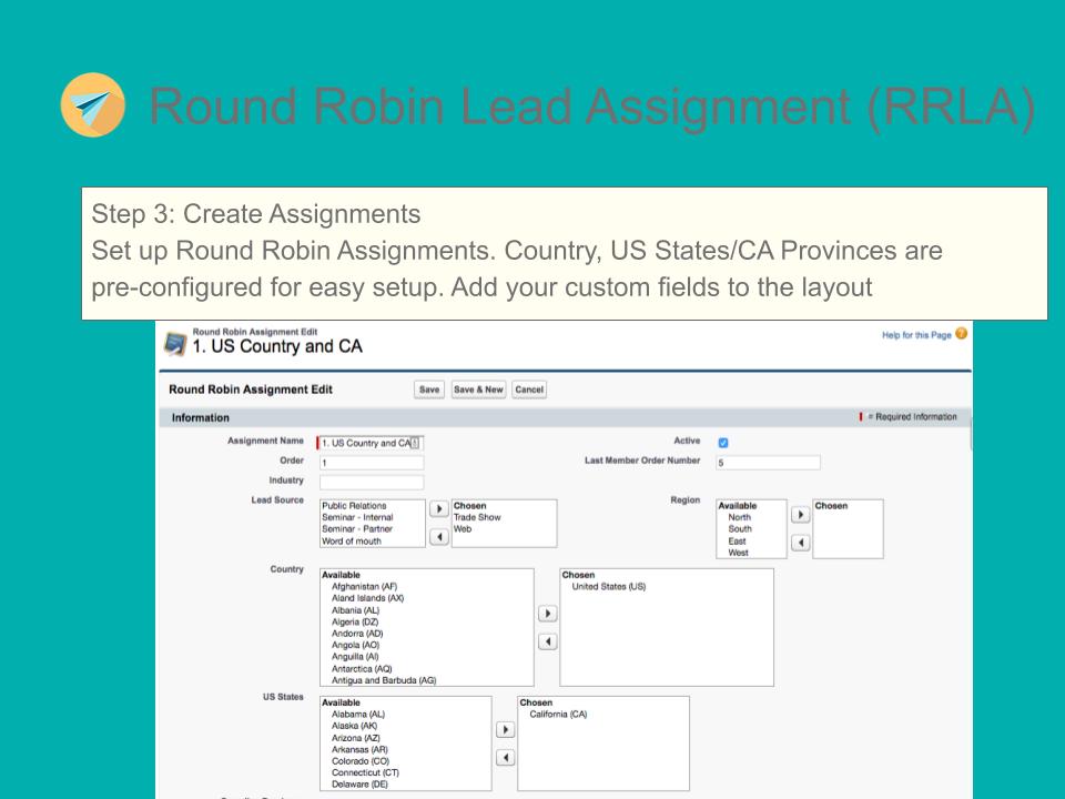 step 3 create round robin assignments