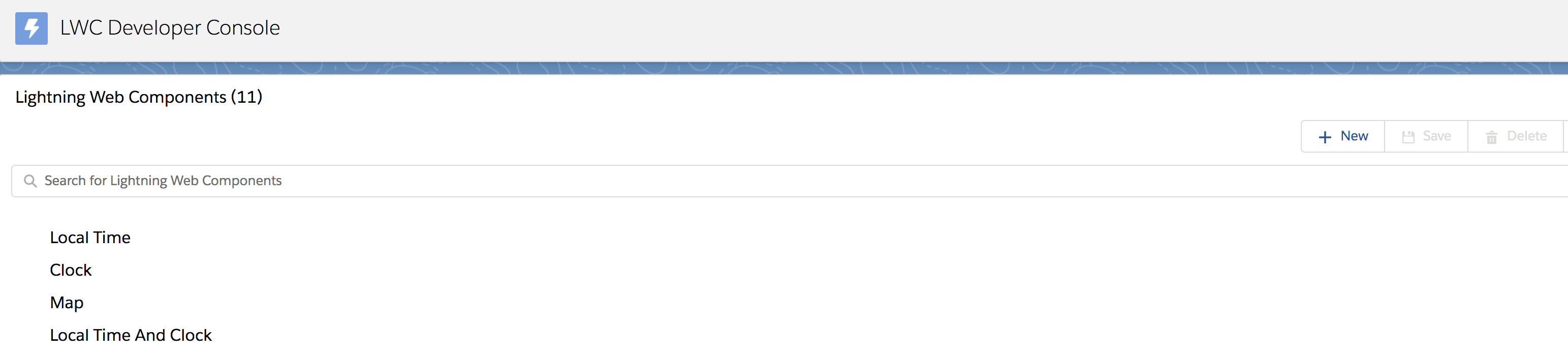 LWC Developer Console