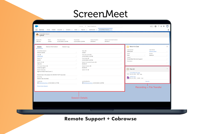 all session details are written automatically to the salesforce case so ...