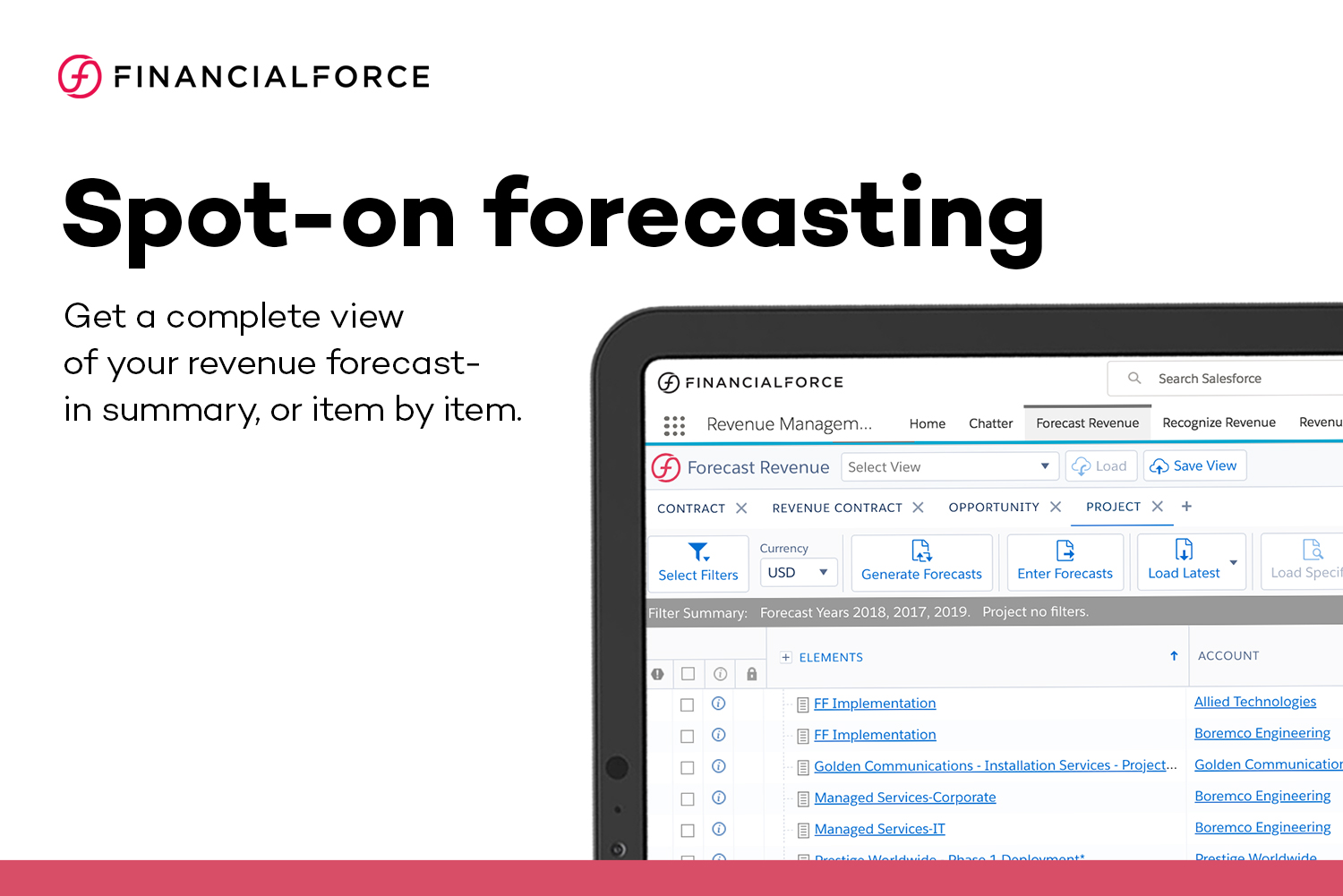 forecast revenue with speed and accuracy