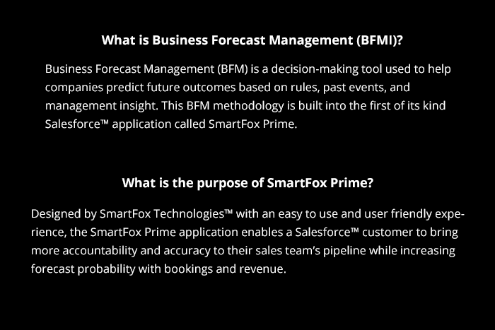 SmartFox Prime - Business Forecast Management Software