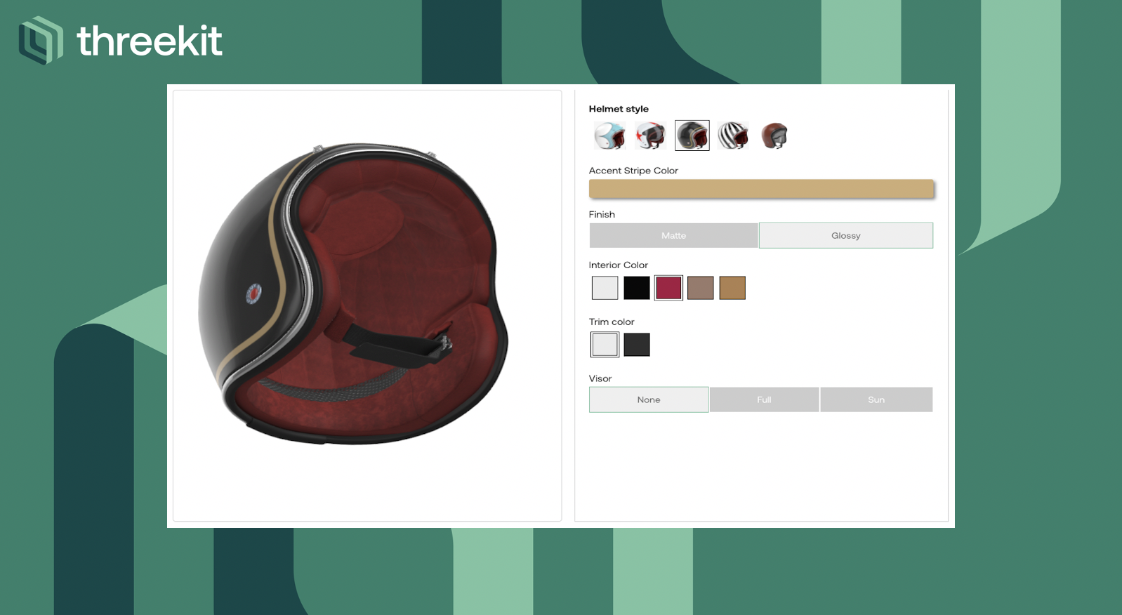 3d helmet configurator