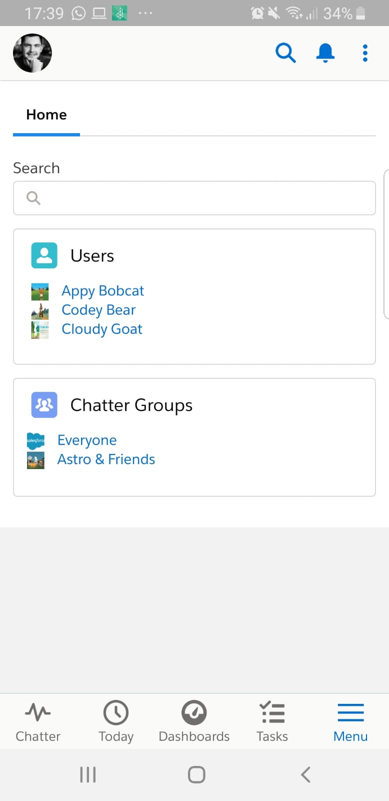 jabberjaw home on mobile