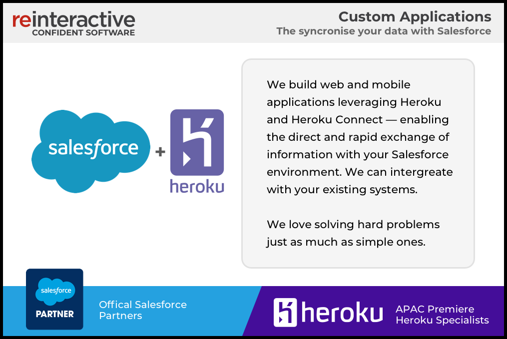 we build custom web mobile apps on heroku with salesforce integration
