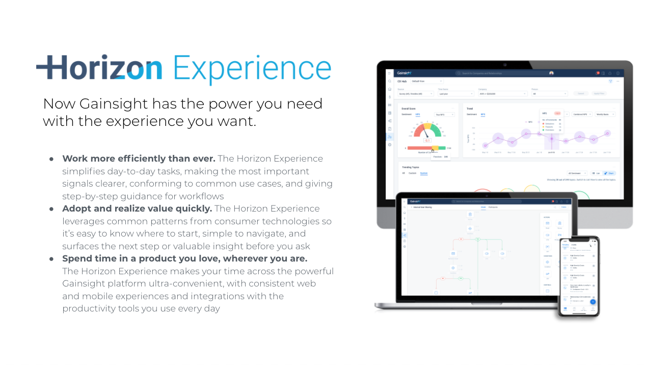 the new gainsight horizon experience