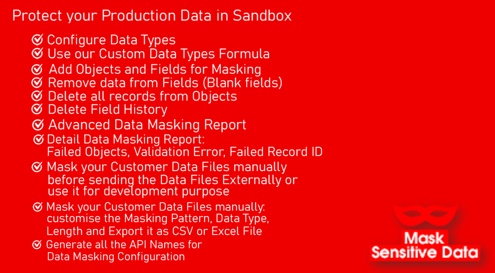 mask sensitive data salesforce sandbox data masking tool sandbox obscure