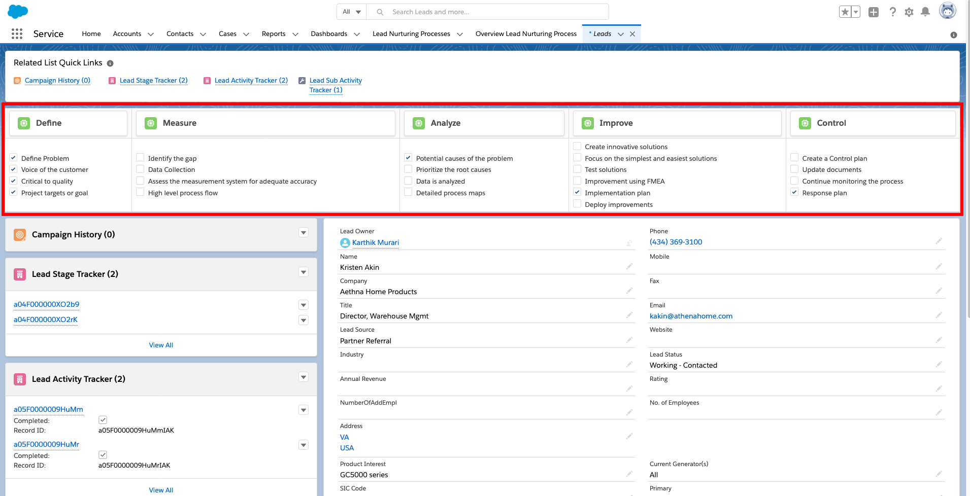 add leadnurturing process tab to the app create lead nurturing process ...