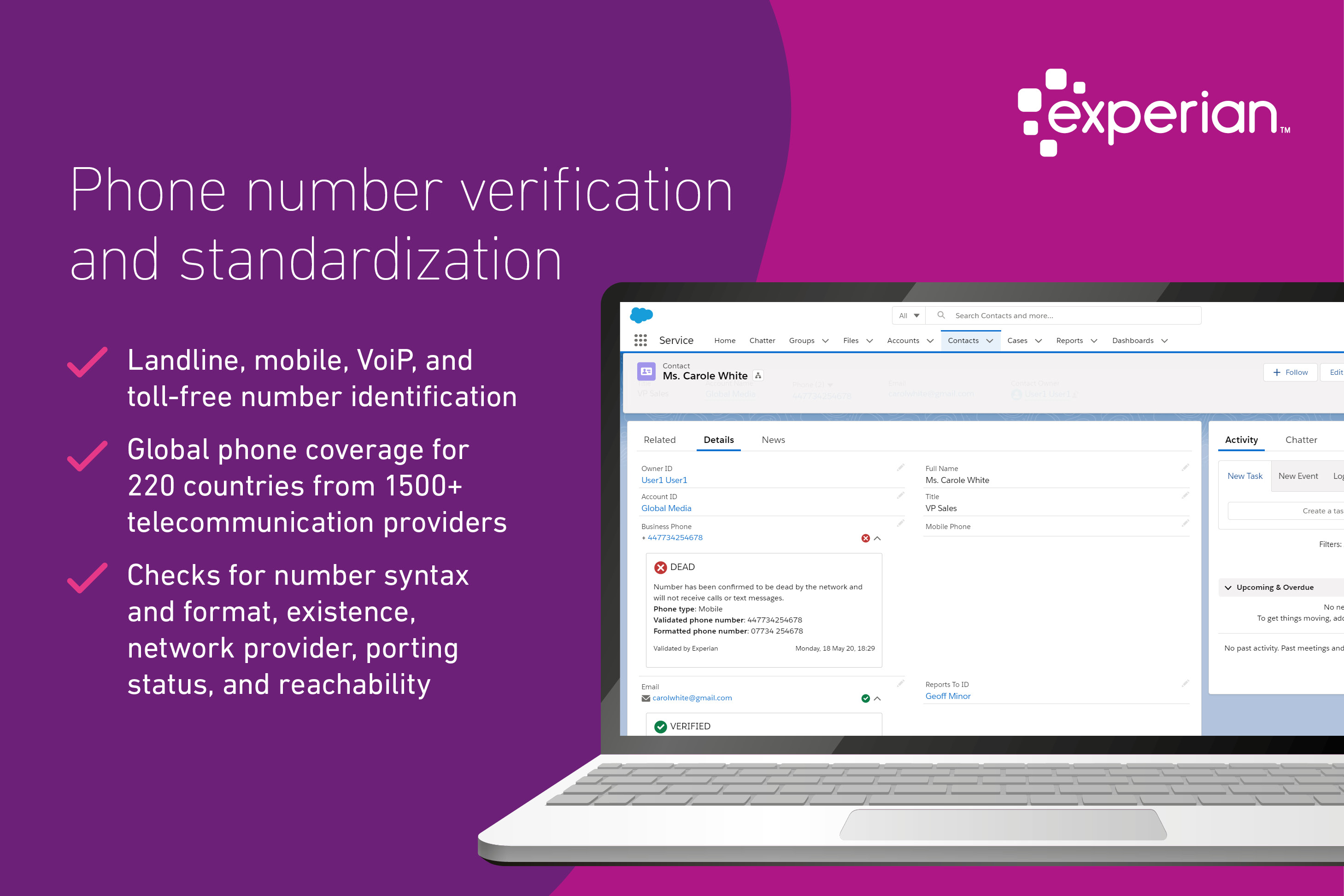 global landline and mobile verification for 220 countries