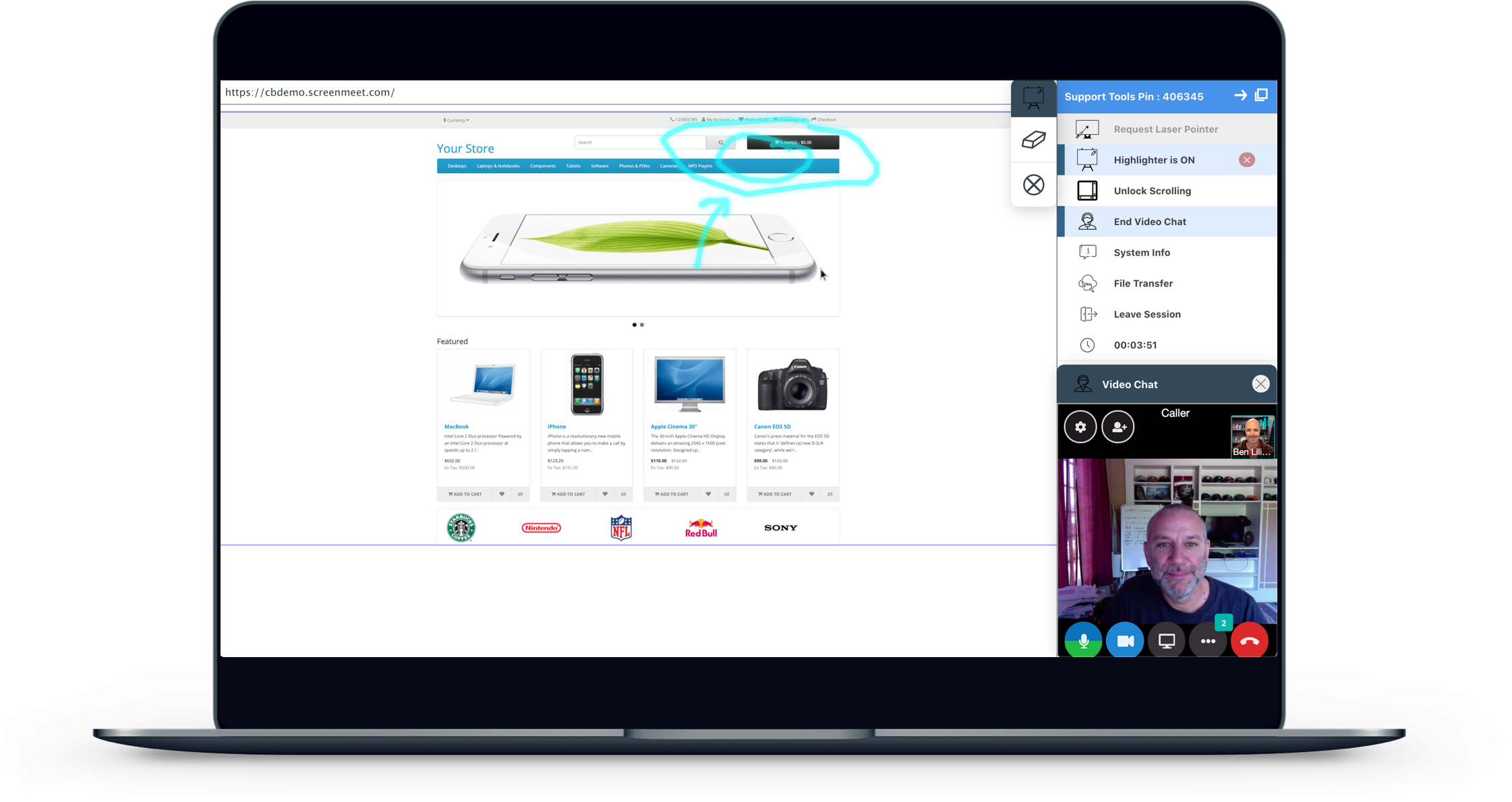 cobrowse and video chat securely inside of sfdc