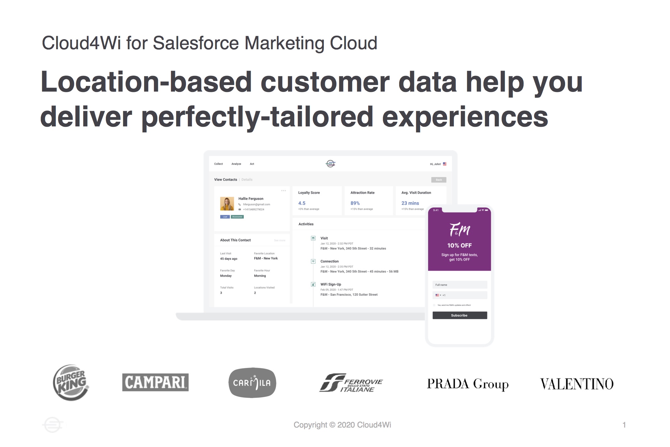 cloud4wi location based customer data for salesforce marketing cloud