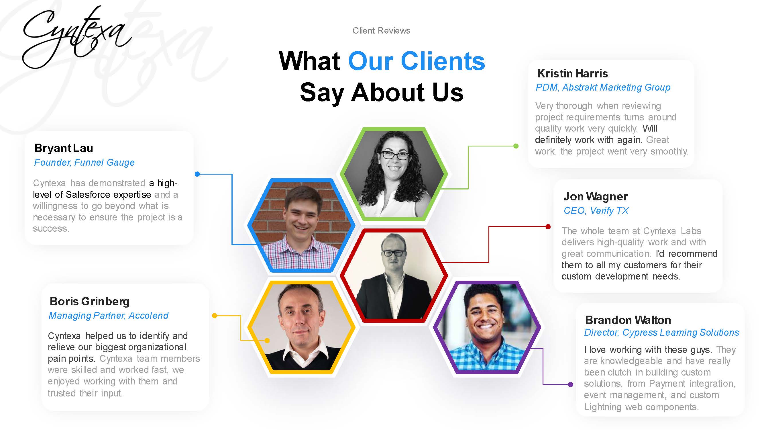 what our clients say