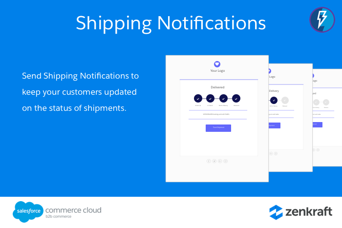 shipping notifications for b2b commerce