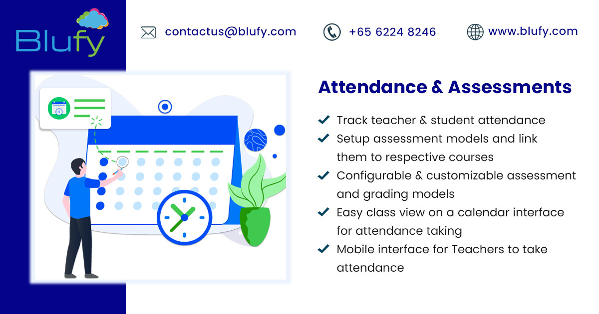 easy tracking of attendance and assessments by teachers
