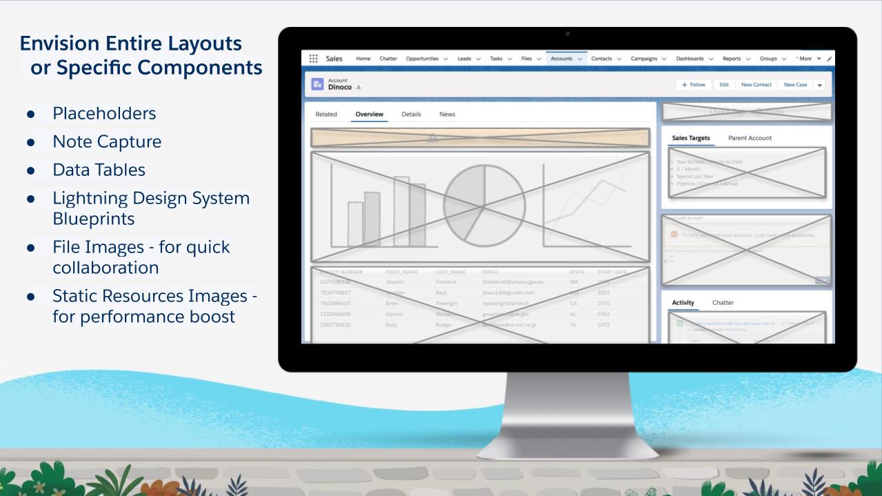 suite of components to iterate on layouts components