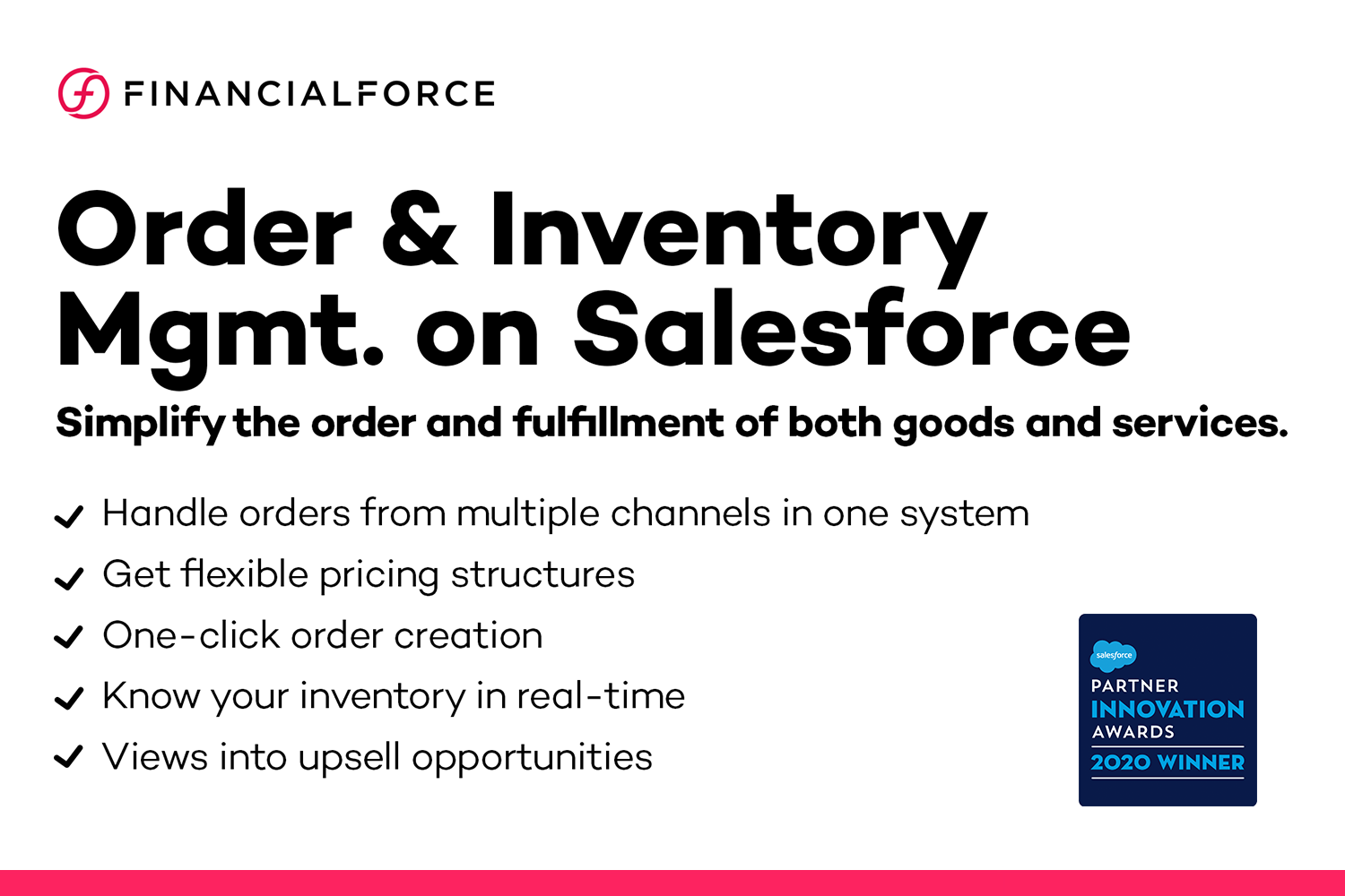 simplify the entire order and inventory management process on salesforce