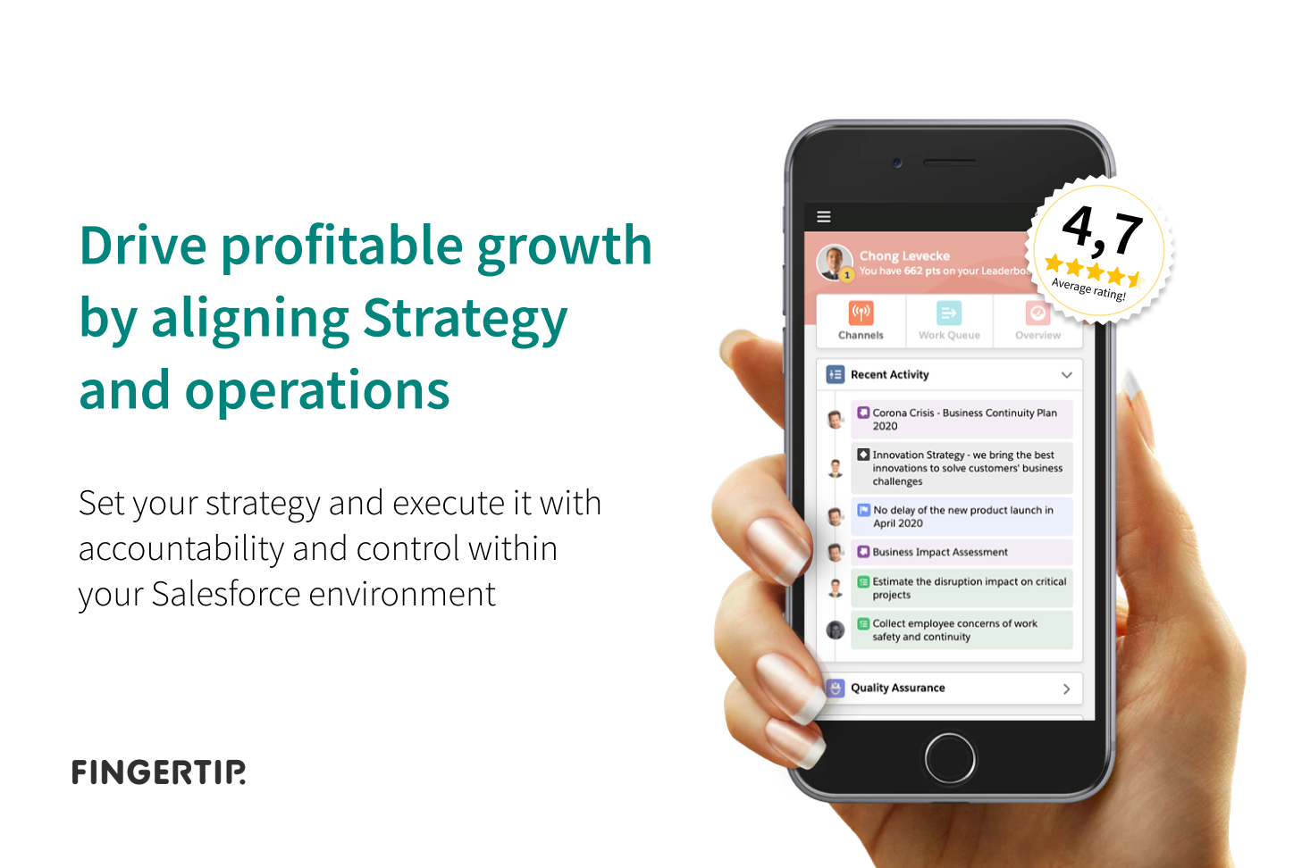 fingertip is the new way to lead