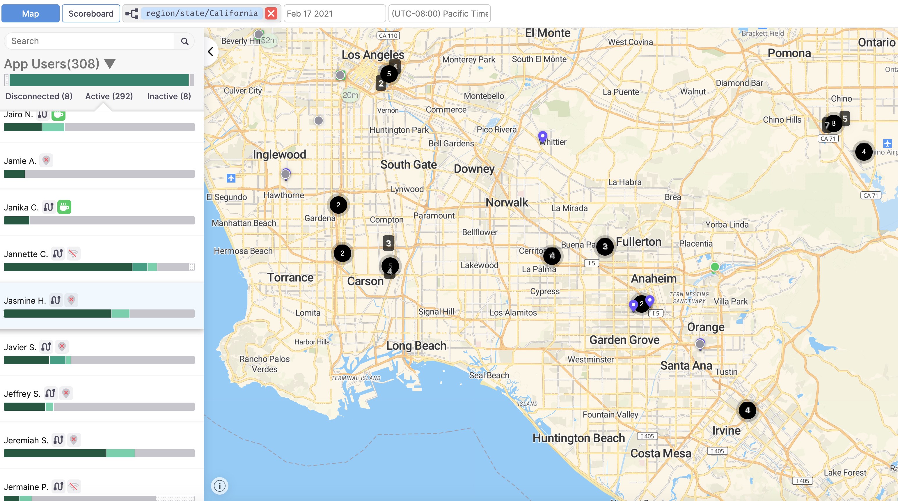bird s eye view of field teams