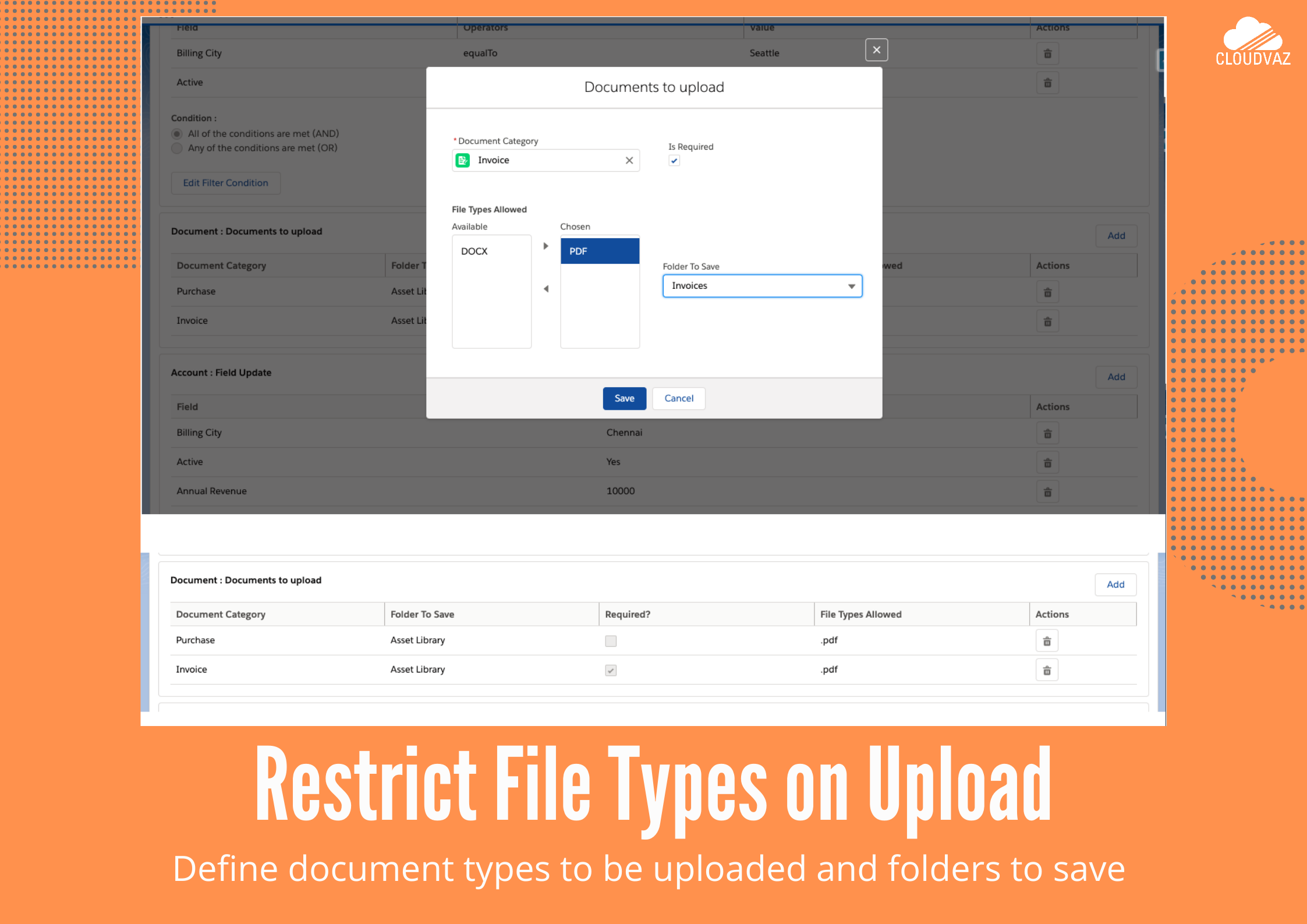 restrict file types on upload