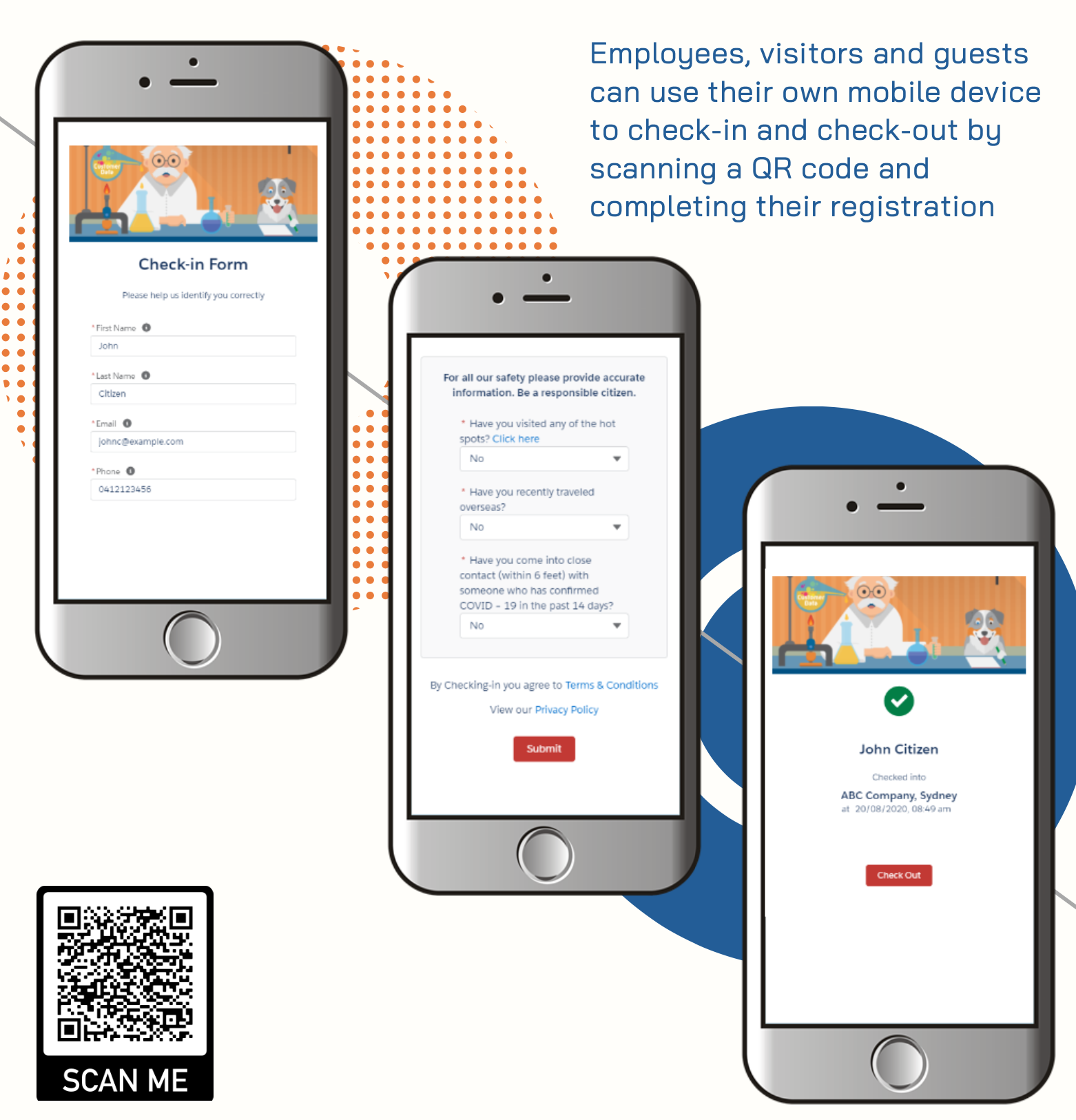 Contactless Check In App
