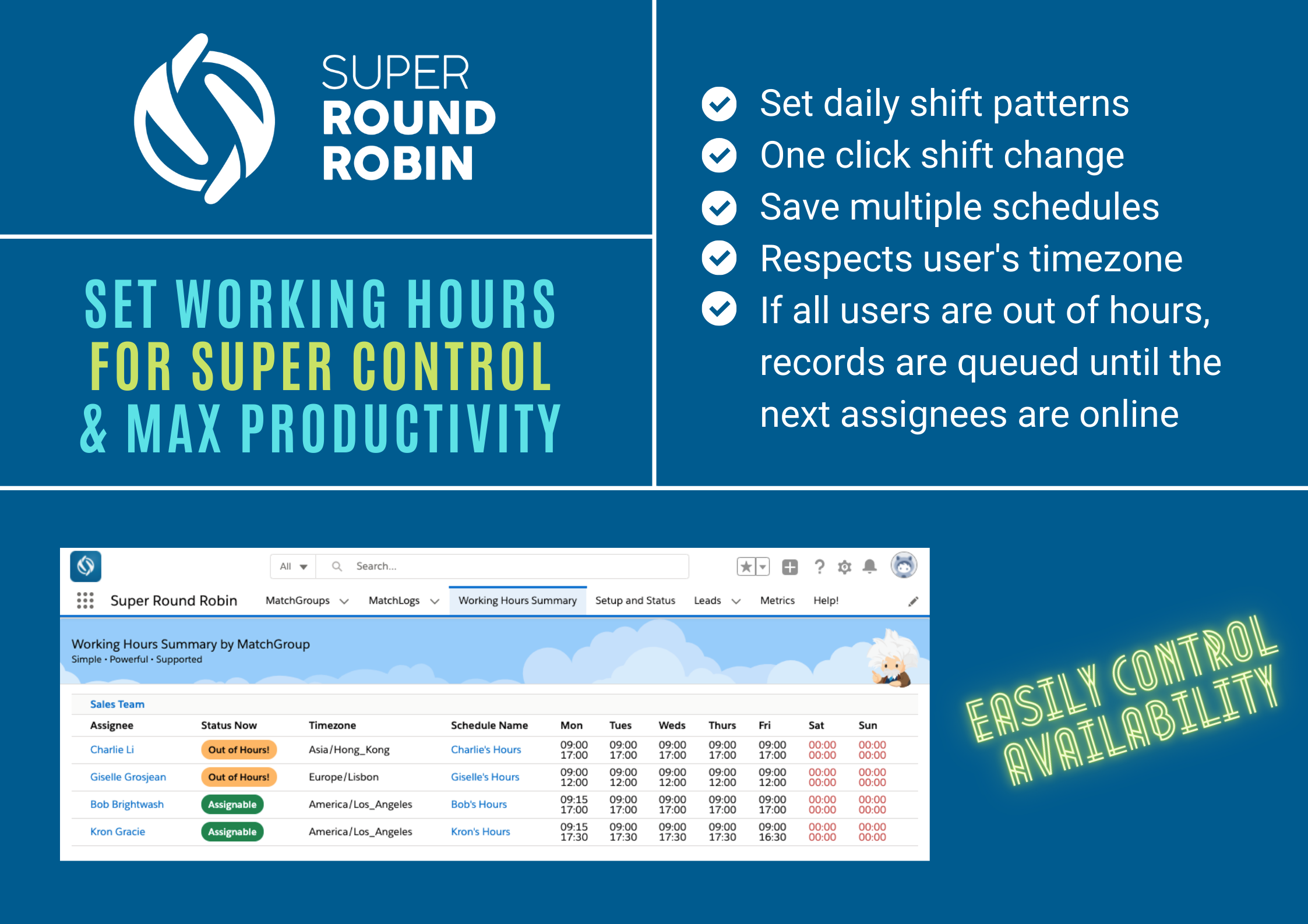 optimize operations and respond to customers faster with working hours