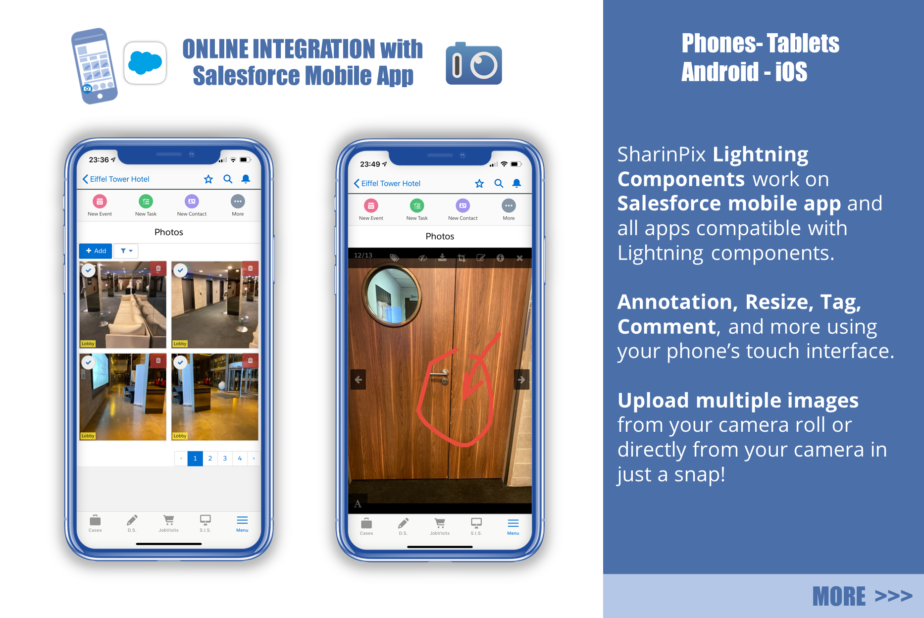 how it works using your smartphone tablet online with salesforce mobile app