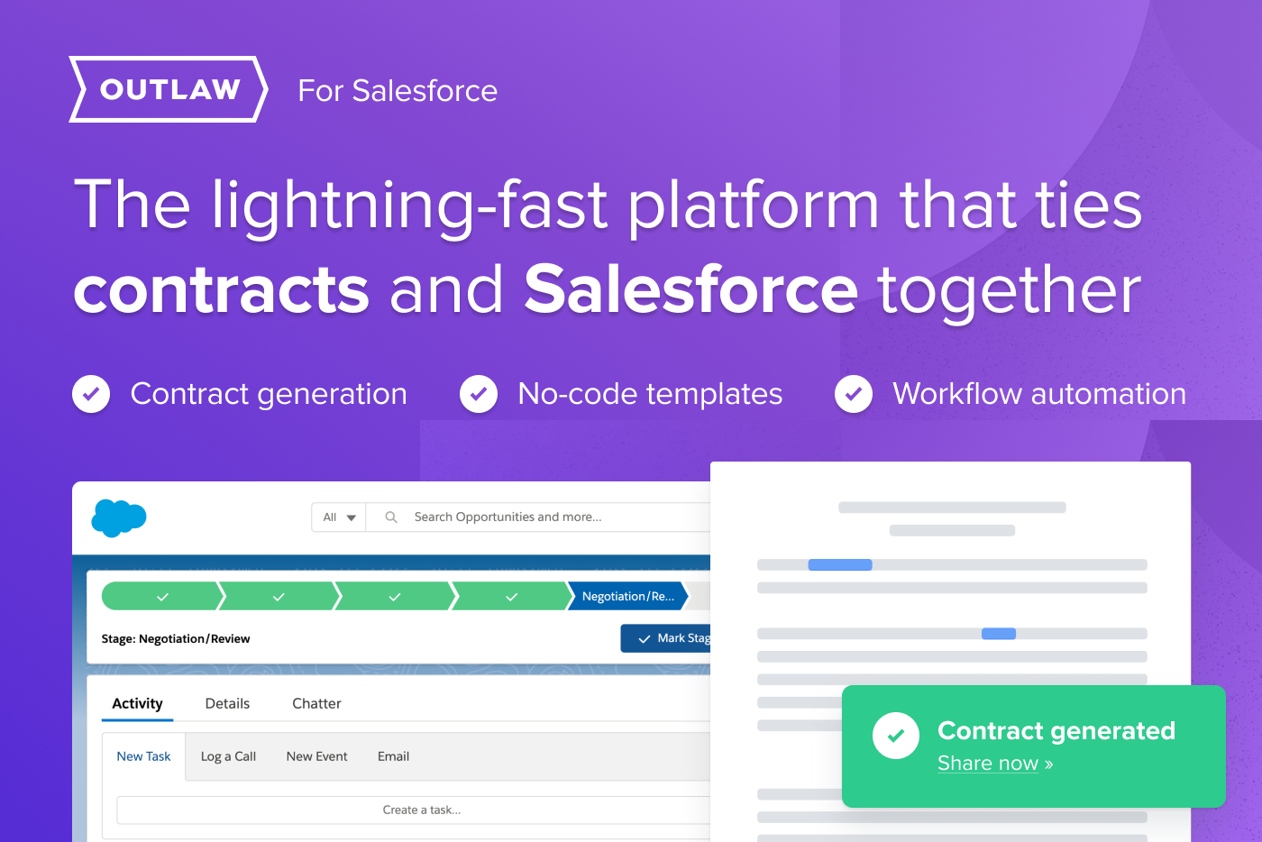 the lightning fast platform that ties contracts and salesforce together