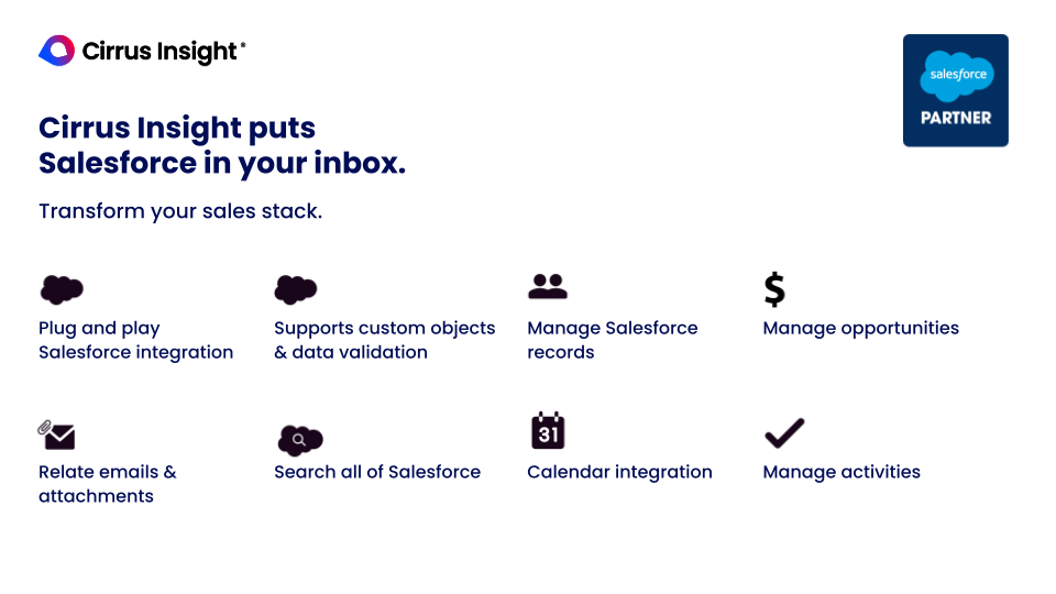 cirrus insight puts salesforce in your inbox