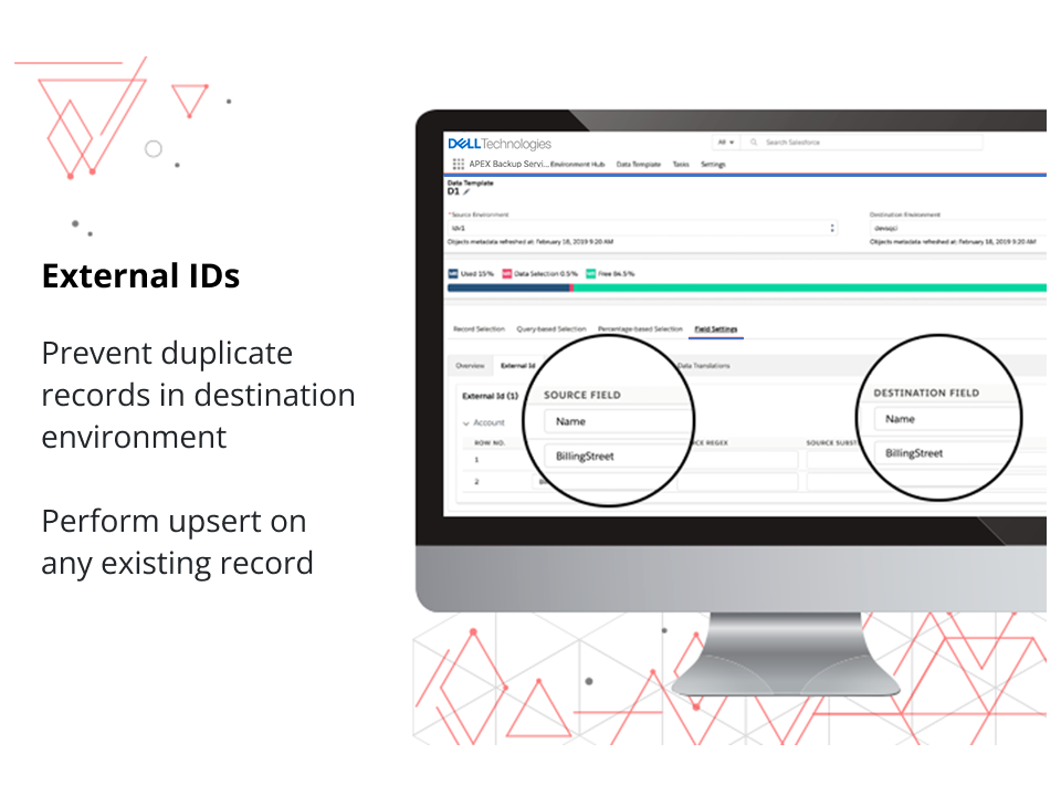 match values on source and destination to prevent duplicate records