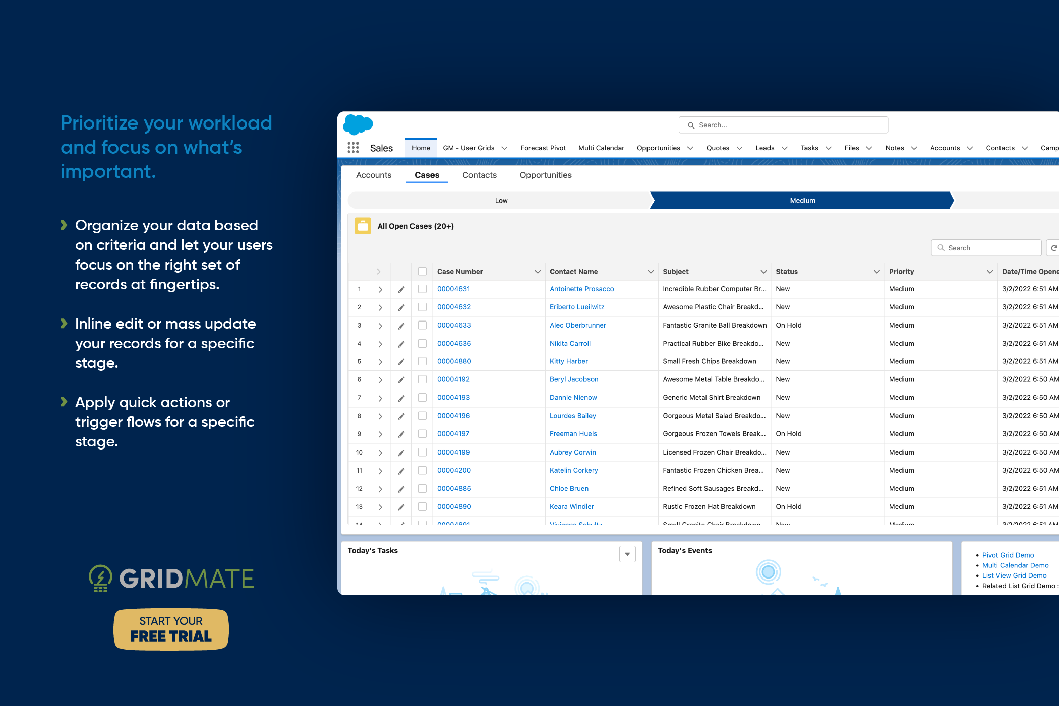 smart grid kanban grid inline editing mass quick actions