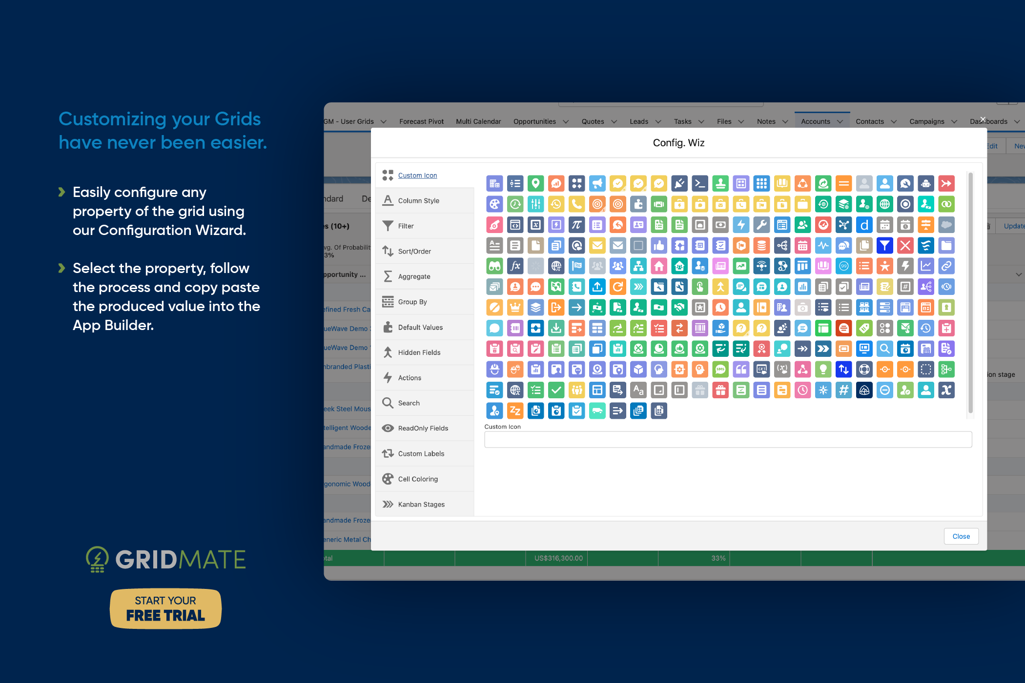 smart grid config wizard