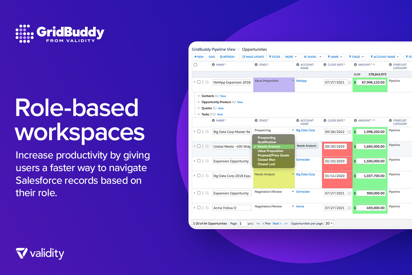 role based workspaces