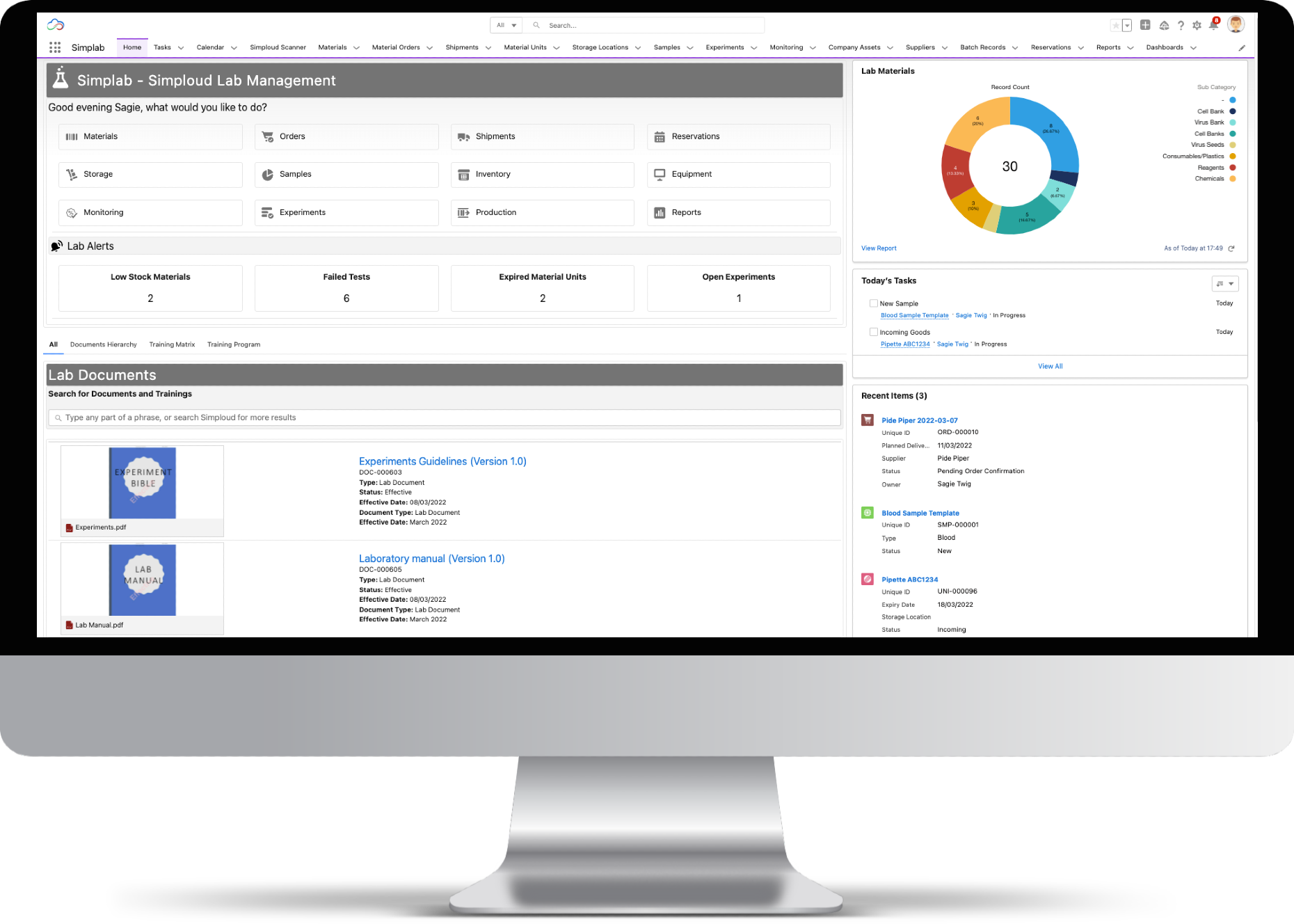 electronic binder to manage your records in folders