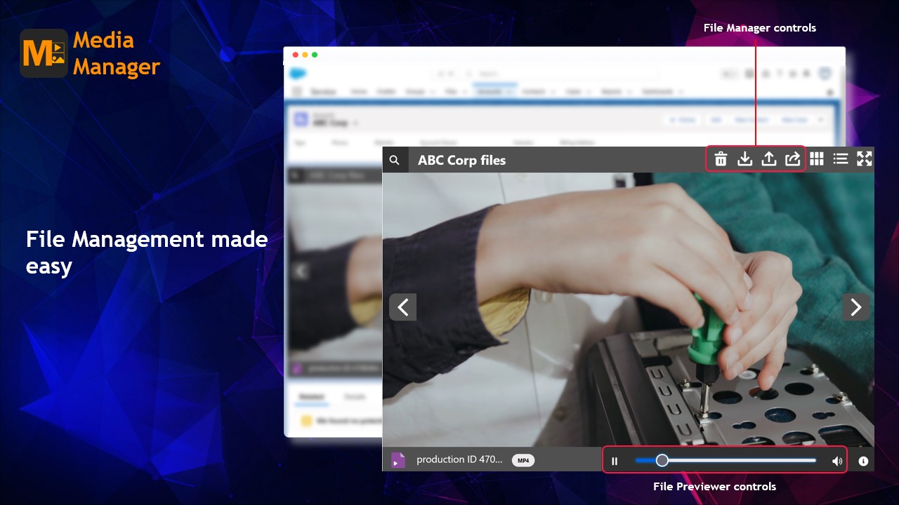 Media Manager – Preview and manage all your files in one place