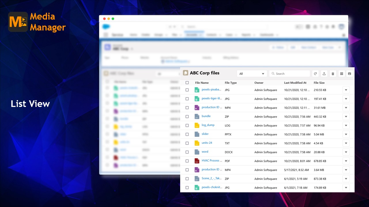 Media Manager – Preview and manage all your files in one place