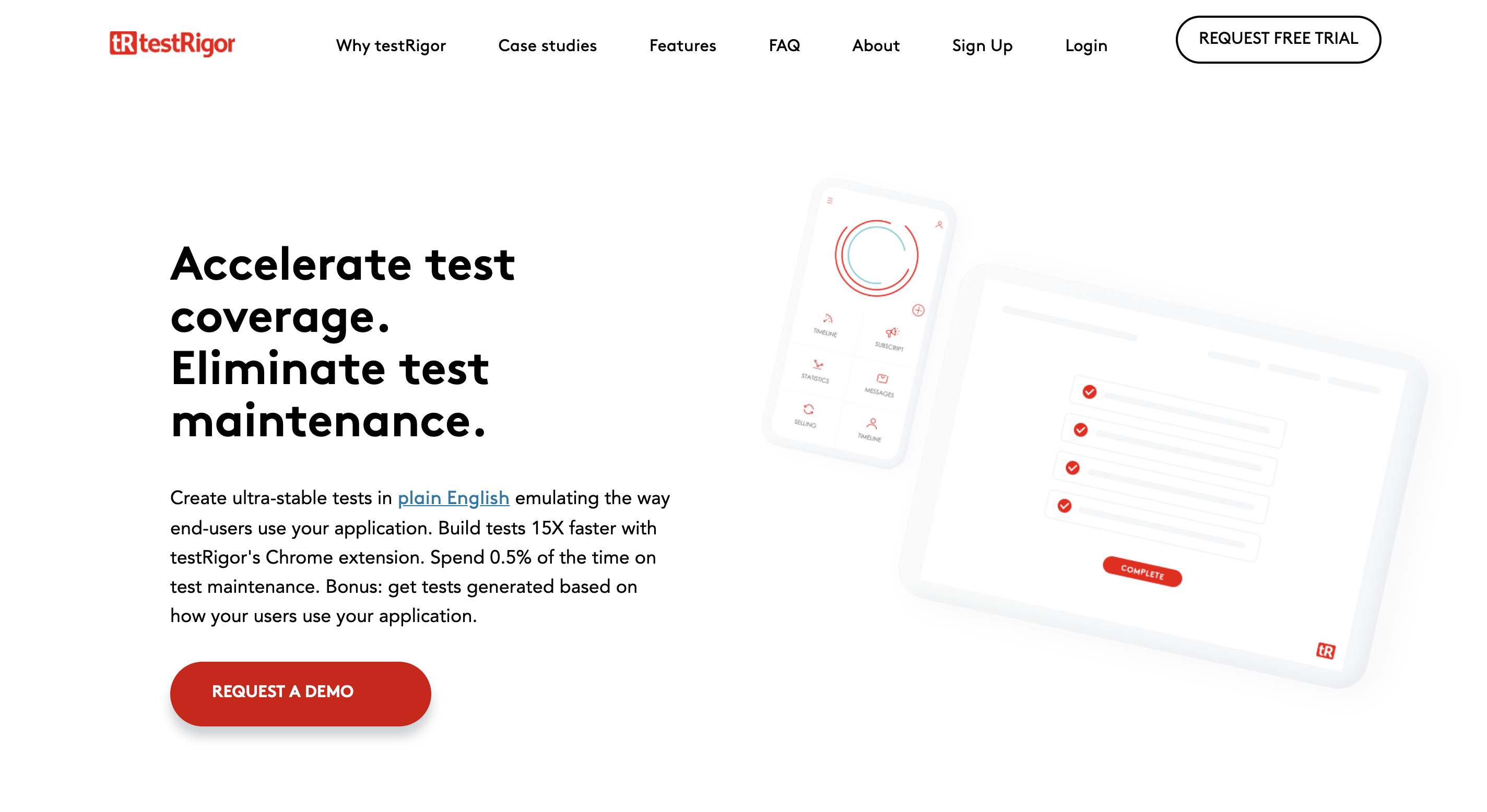 accelerate test coverage eliminate test maintenance