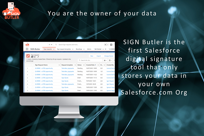 you are the owner of your data