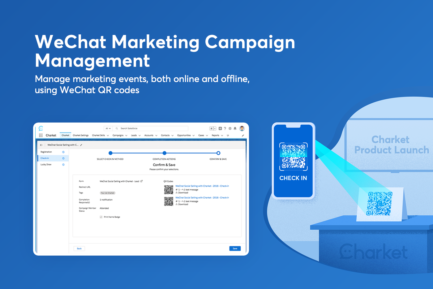 charket engage customers from wechat
