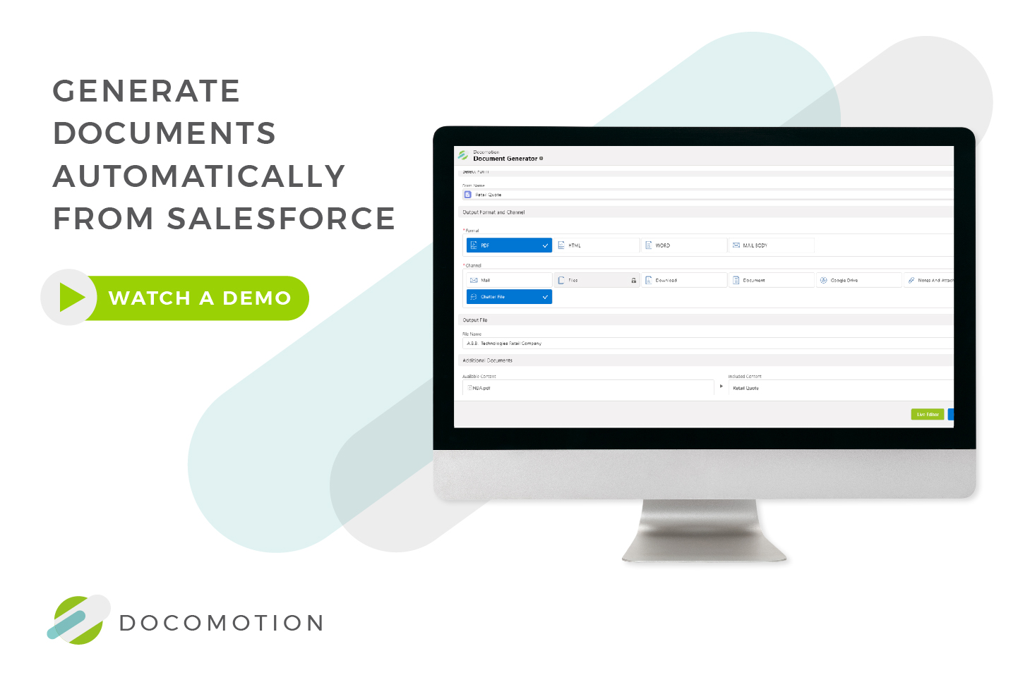 docomotion document generation automation for salesforce