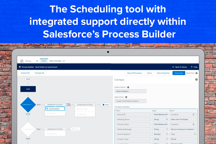 fully integrated with salesforce s process builder