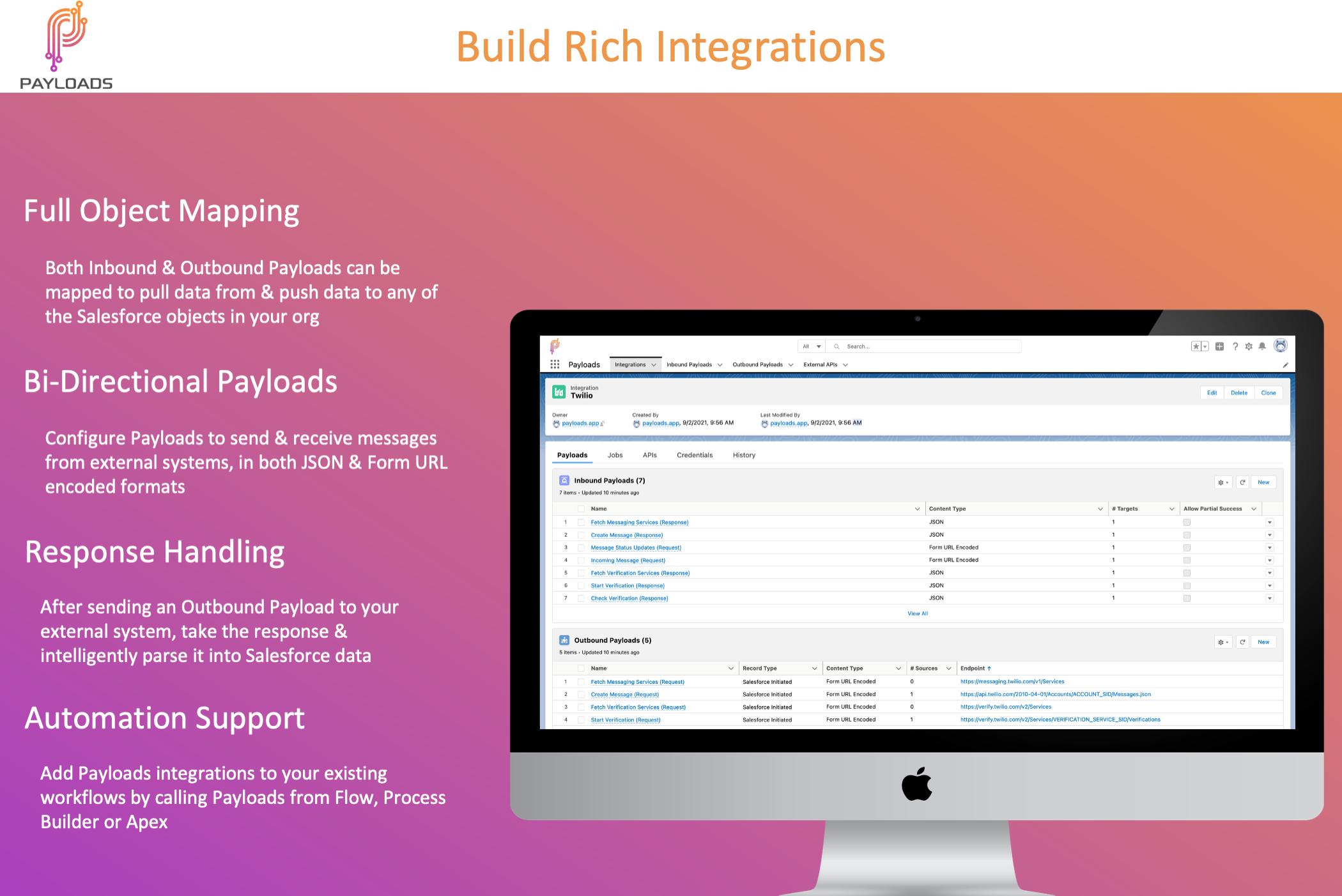 build rich integrations purely with declarative tools and data