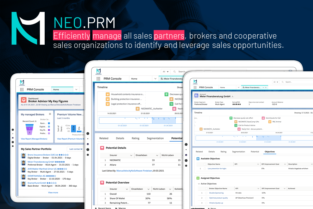 efficiently manage all sales partners and brokers