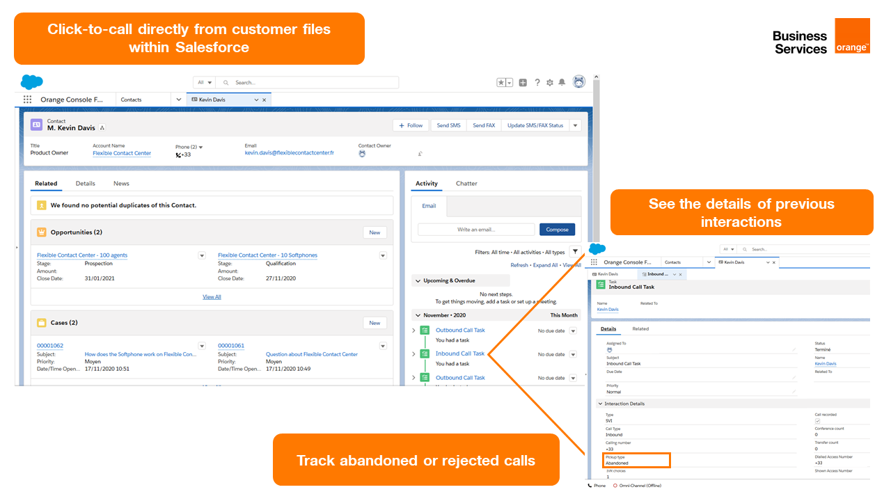 automatic tracking in salesforce shows the full details of customer ...